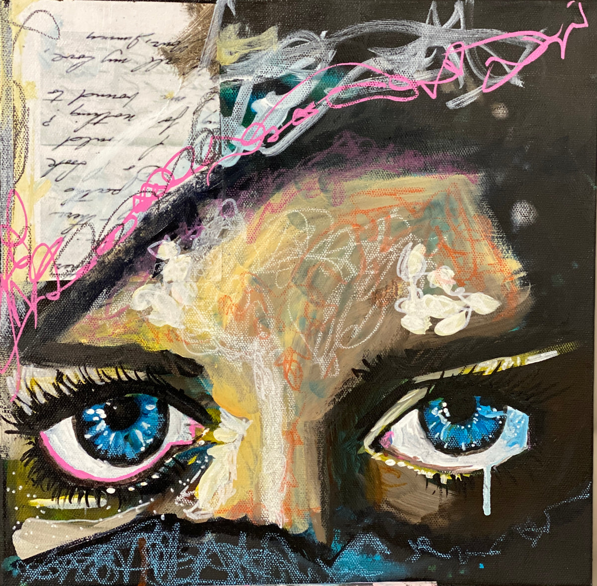 NÄRVARO 7 - 30x30 cm – Helena Broander Konst & Terapi